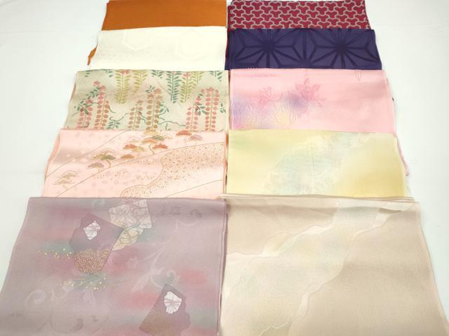 平和屋着物★和装小物　帯揚げ10枚セット　正絹　逸品　CABA9288ju