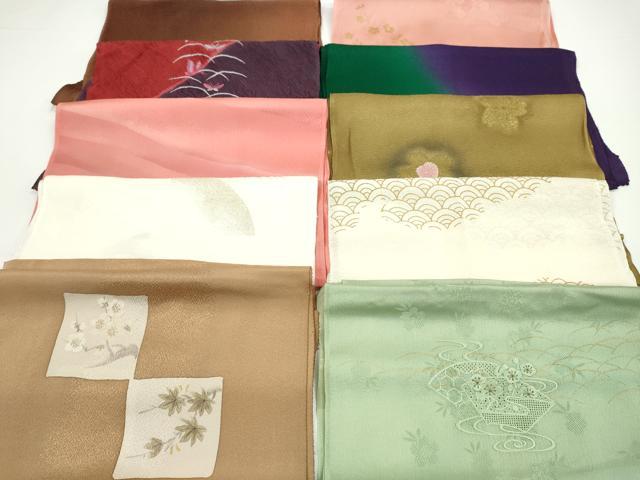 平和屋着物★和装小物　帯揚げ10枚セット　正絹　逸品　CABA9289ju