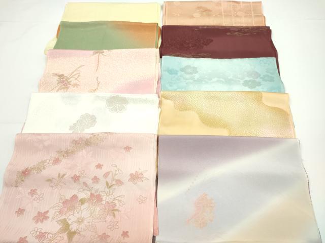 平和屋着物★和装小物　帯揚げ10枚セット　正絹　逸品　CABA9294ju