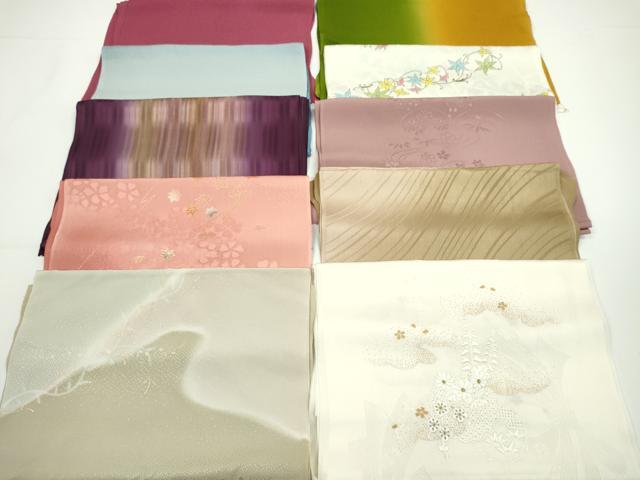 平和屋着物★和装小物　帯揚げ10枚セット　丹後ちりめん　正絹　逸品　CABA9302ju