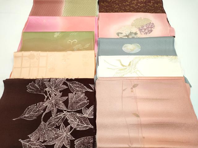 平和屋着物★和装小物　帯揚げ10枚セット　丹後ちりめん　正絹　逸品　CABA9306ju