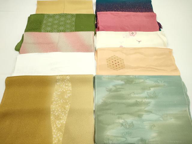 平和屋着物★和装小物　帯揚げ10枚セット　丹後ちりめん　正絹　逸品　CABA9307ju