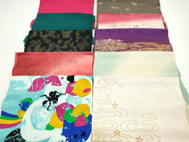 平和屋着物★和装小物　帯揚げ10枚セット　正絹　逸品　CABA9309ju