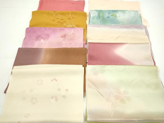 平和屋着物★和装小物　帯揚げ10枚セット　丹後ちりめん　正絹　逸品　CABA9312ju