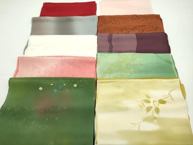 平和屋着物★和装小物　帯揚げ10枚セット　正絹　逸品　CABA9323ju