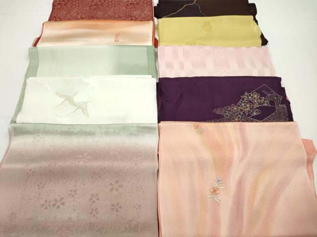 平和屋着物★和装小物　帯揚げ10枚セット　正絹　逸品　CABA9325ju