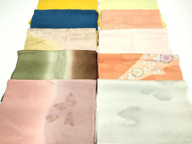 平和屋着物★和装小物　帯揚げ10枚セット　正絹　逸品　CABA9329ju
