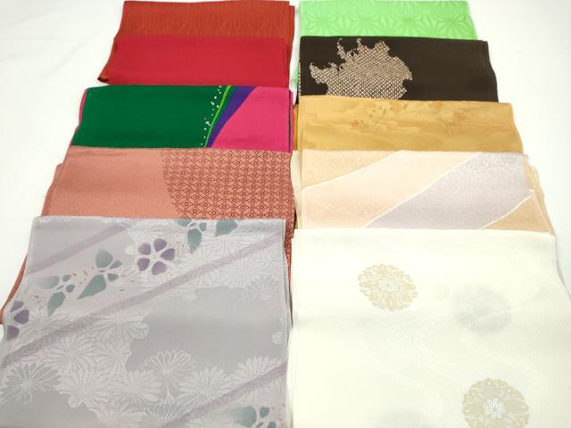 平和屋着物★和装小物　帯揚げ10枚セット　丹後ちりめん　正絹　逸品　CABA9333ju