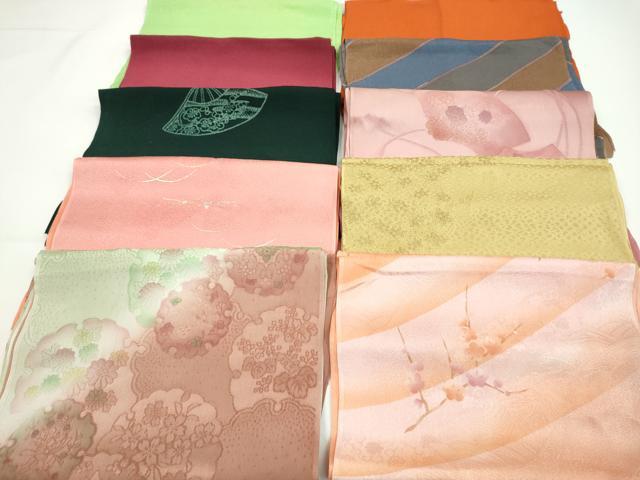 平和屋着物★和装小物　帯揚げ10枚セット　正絹　逸品　CABA9334ju