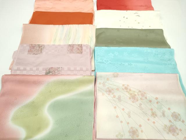 平和屋着物★和装小物　帯揚げ10枚セット　正絹　逸品　CABA9339ju