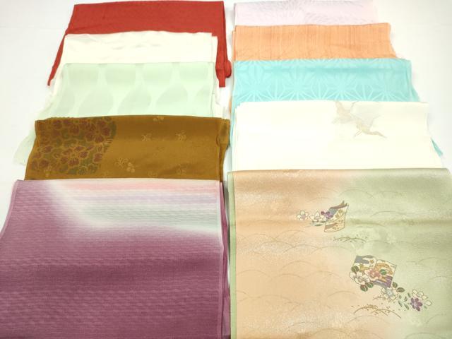 平和屋着物★和装小物　帯揚げ10枚セット　正絹　逸品　CABA9340ju