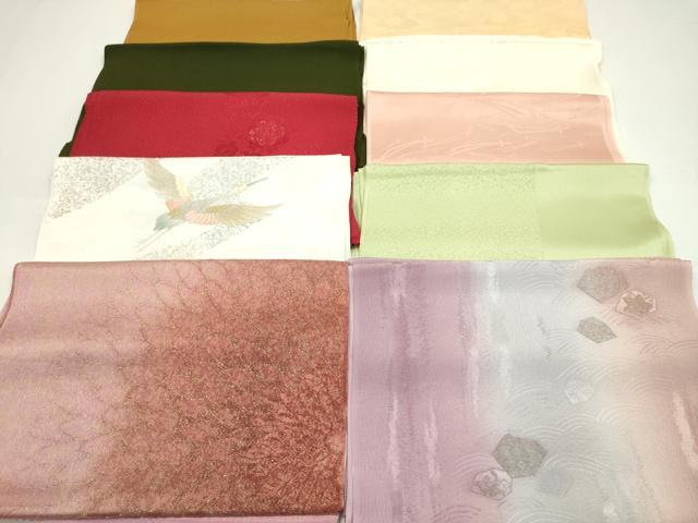 平和屋着物★和装小物　帯揚げ10枚セット　丹後ちりめん　正絹　逸品　CABA9438ju