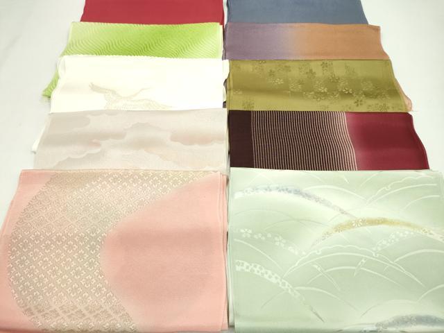 平和屋着物★和装小物　帯揚げ10枚セット　丹後ちりめん　正絹　逸品　CABA9440ju