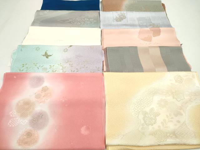 平和屋着物★和装小物　帯揚げ10枚セット　丹後ちりめん　正絹　逸品　CABA9441ju