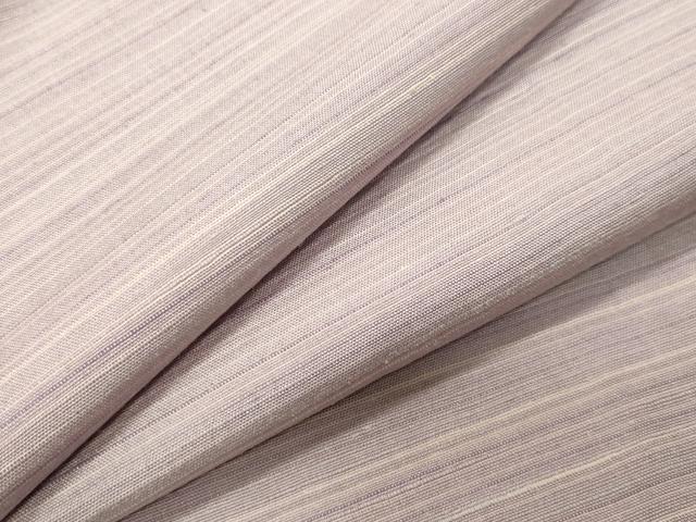 平和屋着物●紅花紬　米沢　横段文　正絹　逸品　CABA9637gh