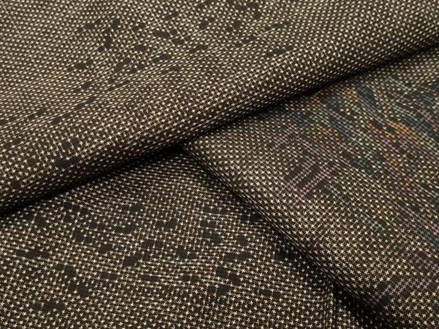 平和屋着物●本場大島紬　7マルキ　草木文　正絹　逸品　未使用　CABA9714gh