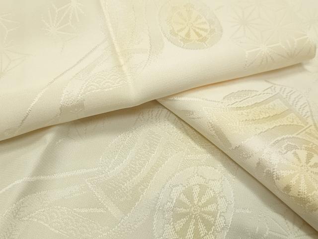 平和屋着物●長襦袢　無双仕立て　御所車麻の葉地紋　暈し染め　やまと誂製　正絹　逸品　CABA9732gh