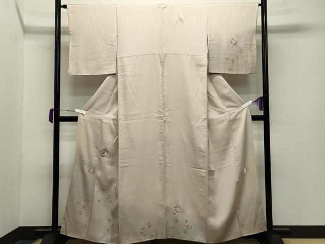 平和屋着物●訪問着　作家物　刺繍　カトレア　暈し染め　金銀彩　正絹　逸品　CABA9790gh