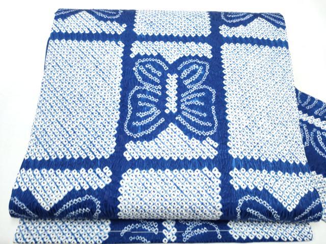 平和屋着物●九寸名古屋帯　絞り　舞蝶文　正絹　逸品　CABB0586hy