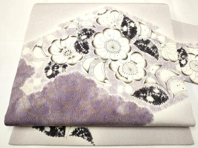 平和屋着物●染色作家　小倉淳史　九寸名古屋帯　辻が花　正絹　逸品　CABB0612hy