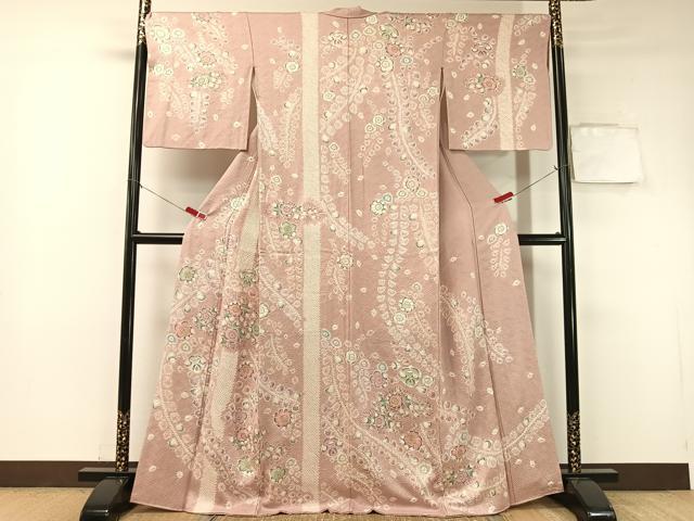 平和屋着物●訪問着　絞り　辻が花　正絹　逸品　CABB4832vp