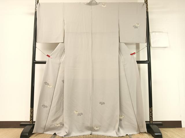 平和屋着物●訪問着　桐花文　金彩　正絹　逸品　CABB4834vp