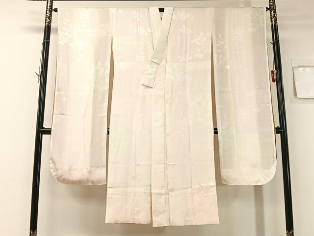 平和屋着物●振袖用長襦袢　袷　枝花地紋　暈し染め　正絹　逸品　CABB4851vp