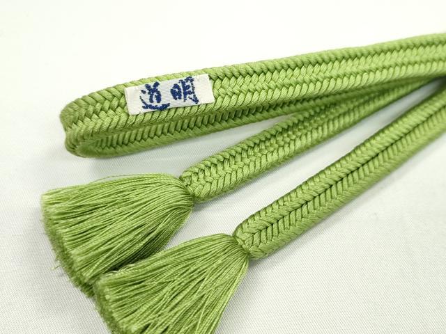 平和屋本店■極上　有職組紐道明　帯締め　冠組　柳茶色　宮内庁御用　国立博物館御用　東京芸術大学御用　逸品　未使用　CXAA0506s5