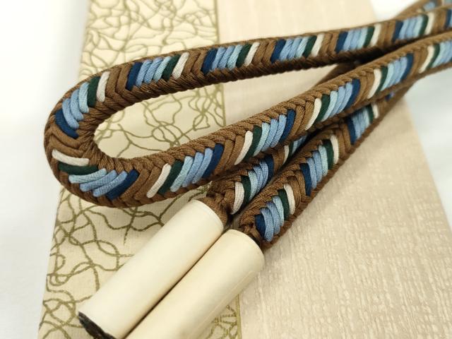 平和屋本店■極上　有職組紐道明　帯締め　奈良組　宮内庁御用　国立博物館御用　東京芸術大学御用　逸品　未使用　CXAA0560s5