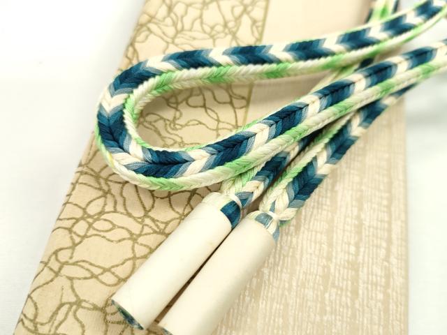 平和屋本店■極上　有職組紐道明　帯締め　丸源氏組　宮内庁御用　国立博物館御用　東京芸術大学御用　逸品　未使用　CXAA0565s5