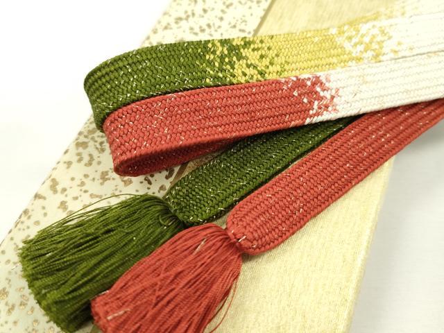 平和屋本店■極上　有職組紐道明　帯締め　高麗組　金糸　宮内庁御用　国立博物館御用　東京芸術大学御用　逸品　CXAA0604s5