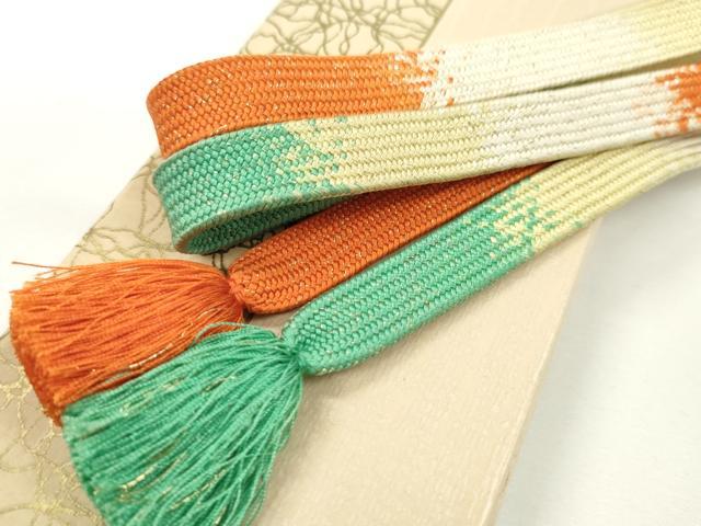 平和屋本店■極上　有職組紐道明　帯締め　高麗組　金糸　宮内庁御用　国立博物館御用　東京芸術大学御用　逸品　CXAA0608s5