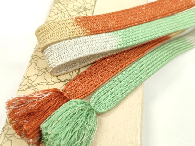 平和屋本店■極上　有職組紐道明　帯締め　高麗組　金糸　宮内庁御用　国立博物館御用　東京芸術大学御用　逸品　CXAA0610s5