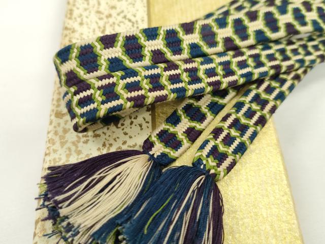 平和屋本店■極上　有職組紐道明　帯締め　亀甲組　宮内庁御用　国立博物館御用　東京芸術大学御用　逸品　CXAA0619s5