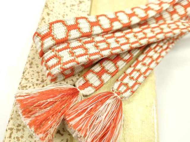 平和屋本店■極上　有職組紐道明　帯締め　亀甲組　金糸　宮内庁御用　国立博物館御用　東京芸術大学御用　逸品　CXAA0621s5