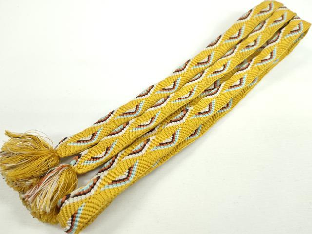 平和屋本店□極上 有職組紐道明 帯締め 唐組 遠山柄 宮内庁御用 国立