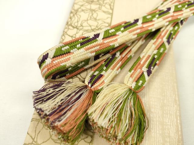 平和屋本店■極上　有職組紐道明　帯締め　変り貝の口組　宮内庁御用　国立博物館御用　東京芸術大学御用　逸品　CXAA0638s5