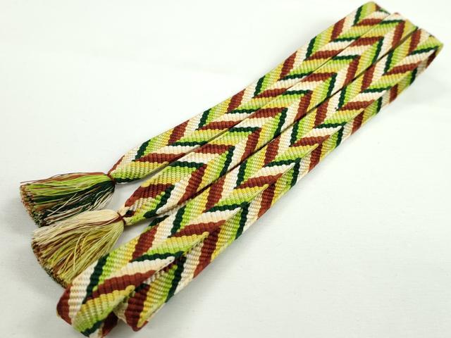 平和屋本店●極上　有職組紐道明　帯締め　笹浪組　金糸　宮内庁御用　国立博物館御用　東京芸術大学御用　逸品　DZAA11538kh6 平和屋本店□極上 有職組紐道明 帯締め 笹浪組 宮内庁御用 国立博物館