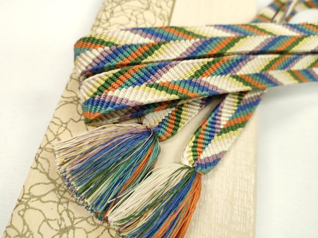 平和屋本店■極上　有職組紐道明　帯締め　笹浪組　宮内庁御用　国立博物館御用　東京芸術大学御用　逸品　CXAA0651s5