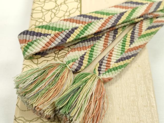 平和屋本店■極上　有職組紐道明　帯締め　笹浪組　宮内庁御用　国立博物館御用　東京芸術大学御用　逸品　CXAA0655s5