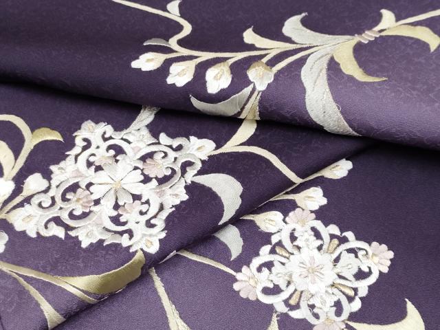 平和屋本店■極上　訪問着　総刺繍　花唐草菱文　暈し染め　金糸　やまと金ラベル　逸品　CYAA0835s5