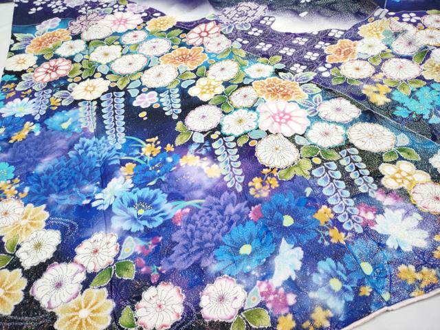 平和屋本店□極上 振袖 辻が花 絞り 暈し染め 金銀通し地 逸品 CYAA1293s5