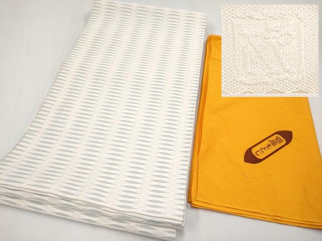 平和屋本店■最高級　人間国宝　北村武資　繧繝錦　魚々子縞　銀座もとじ　六通柄袋帯　風呂敷付き　逸品　CYAA1436s5