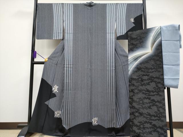 平和屋本店■極上　美空ひばり　訪問着・袋帯・帯揚げセット　横浜浪漫　愛燦燦　逸品　CYAA1557s5