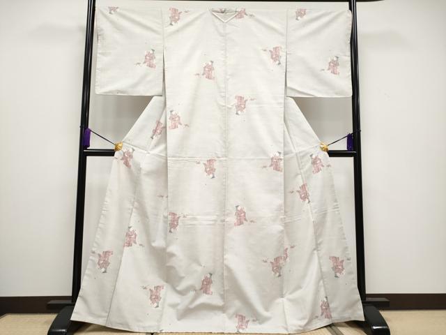 平和屋本店□極上 本場大島紬 白大島 9マルキ 粋泥 千鳥 福原特製