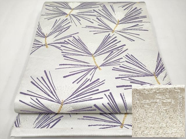 平和屋本店■最高級　人間国宝　北村武資　煌彩錦　六通柄袋帯　唐織　若松葉文　金銀糸　逸品　CYAA1686s5