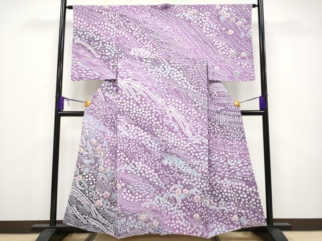 平和屋本店■極上　訪問着　辻が花　絞り　暈し染め　さが美扱い　逸品　未使用　CYAA1760s5