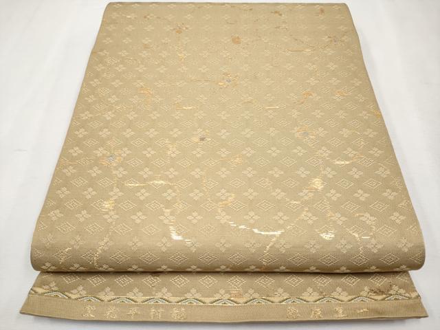 平和屋本店■最高級　龍村平蔵製　太鼓柄　本袋帯　一重唐草　金銀糸　逸品　CYAA1781s5