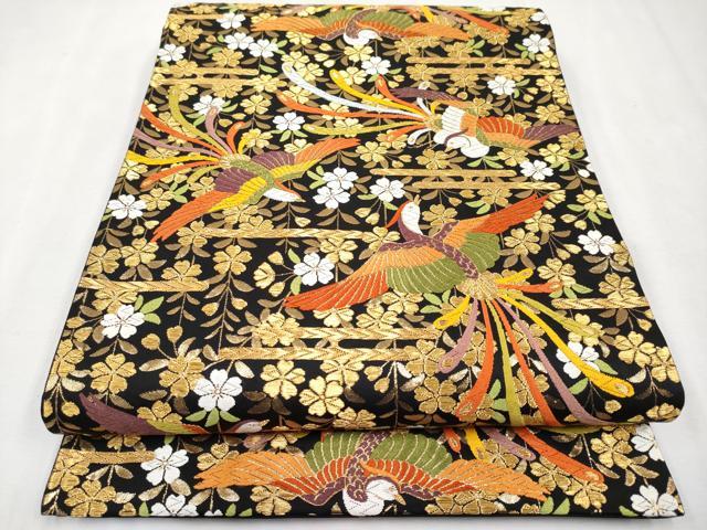 平和屋本店□極上 西陣 河合美術織物謹製 六通柄袋帯 唐織 蜀江