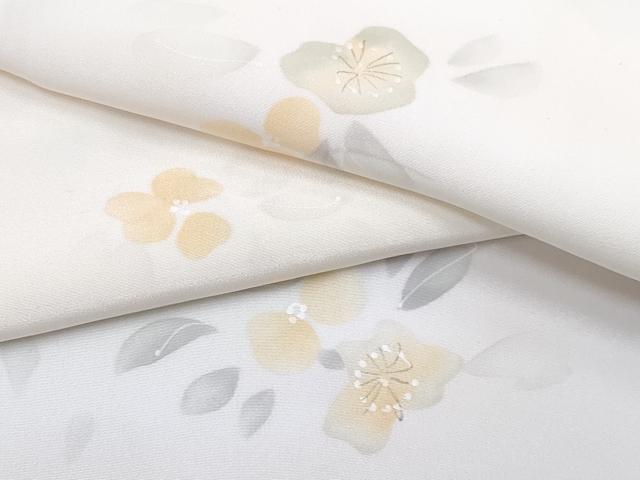 平和屋本店■上質な長襦袢　無双仕立て　枝花文　暈し染め　逸品　CYAA1857s5